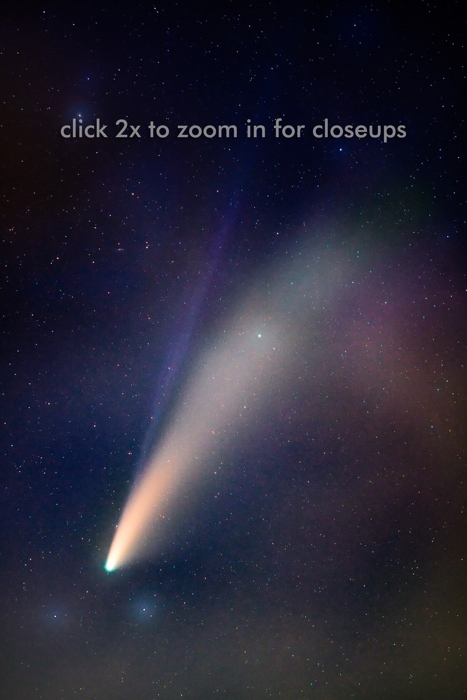 Comet Print Comet Neowise Night Sky Celestial Decor Astronomy ...