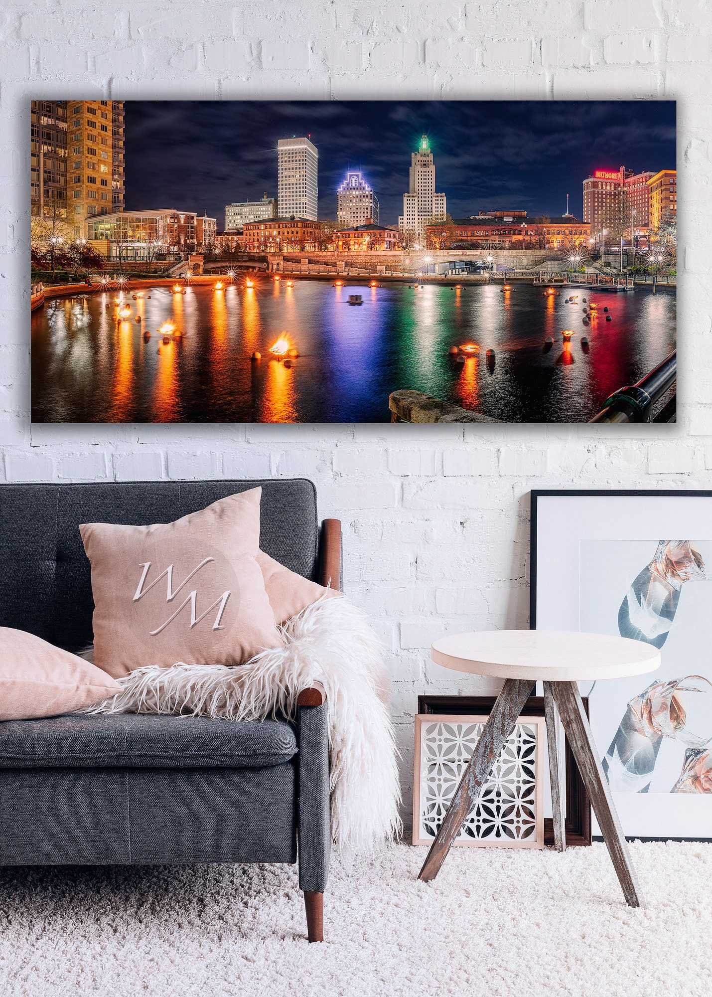 Waterfire Providence Photography Print Providence Print City Skyline ...