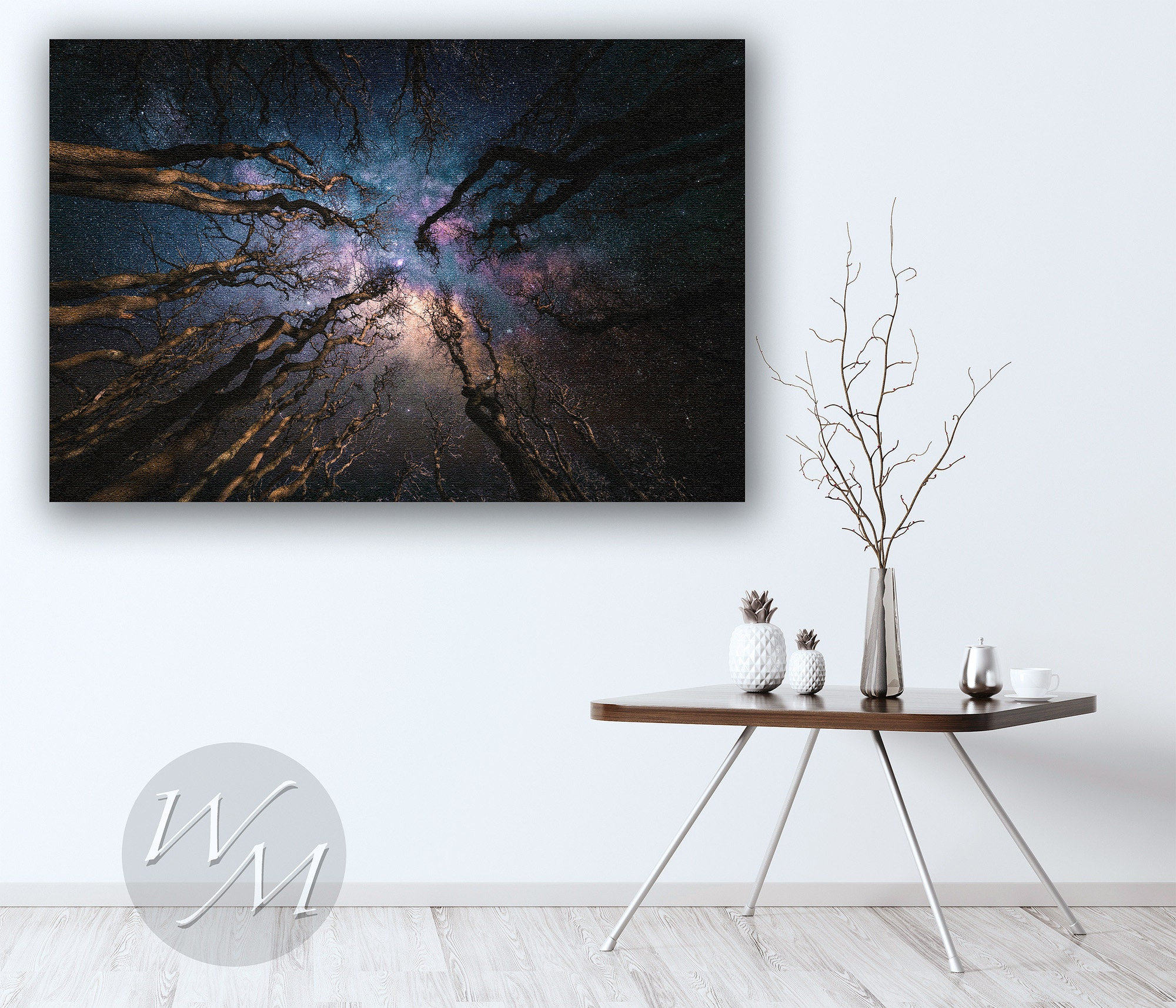 Milky Way Print Milky Way Wall Art Milky Way Forest Print Milky Way Art ...