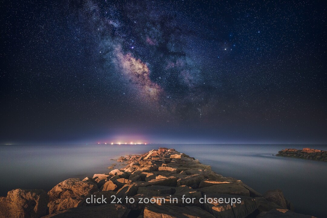 Milky Way Print Milky Way Wall Art Milky Way Art Print Milky Way Canvas ...