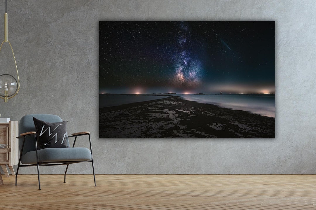 Comet Print Comet C/2023 A3 Tsuchinshan-atlas Milky Way Art Photography ...