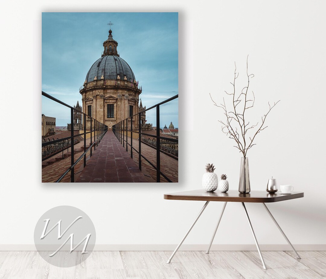 Palermo Cathedral Rooftop Dome Palermo Print Sicily Print Italy Wall ...