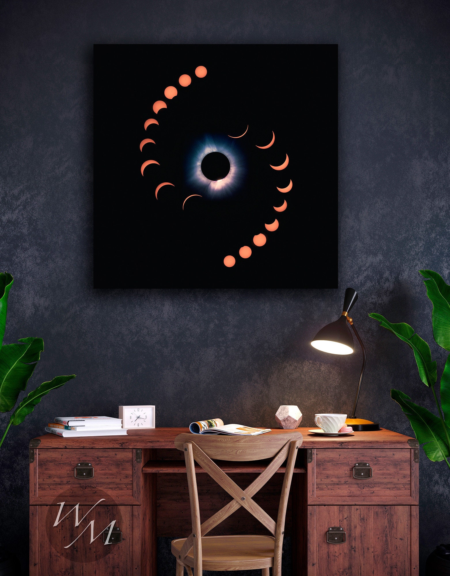 Solar Eclipse 2024 Photography Print – Total Eclipse Phases Wall Art ...