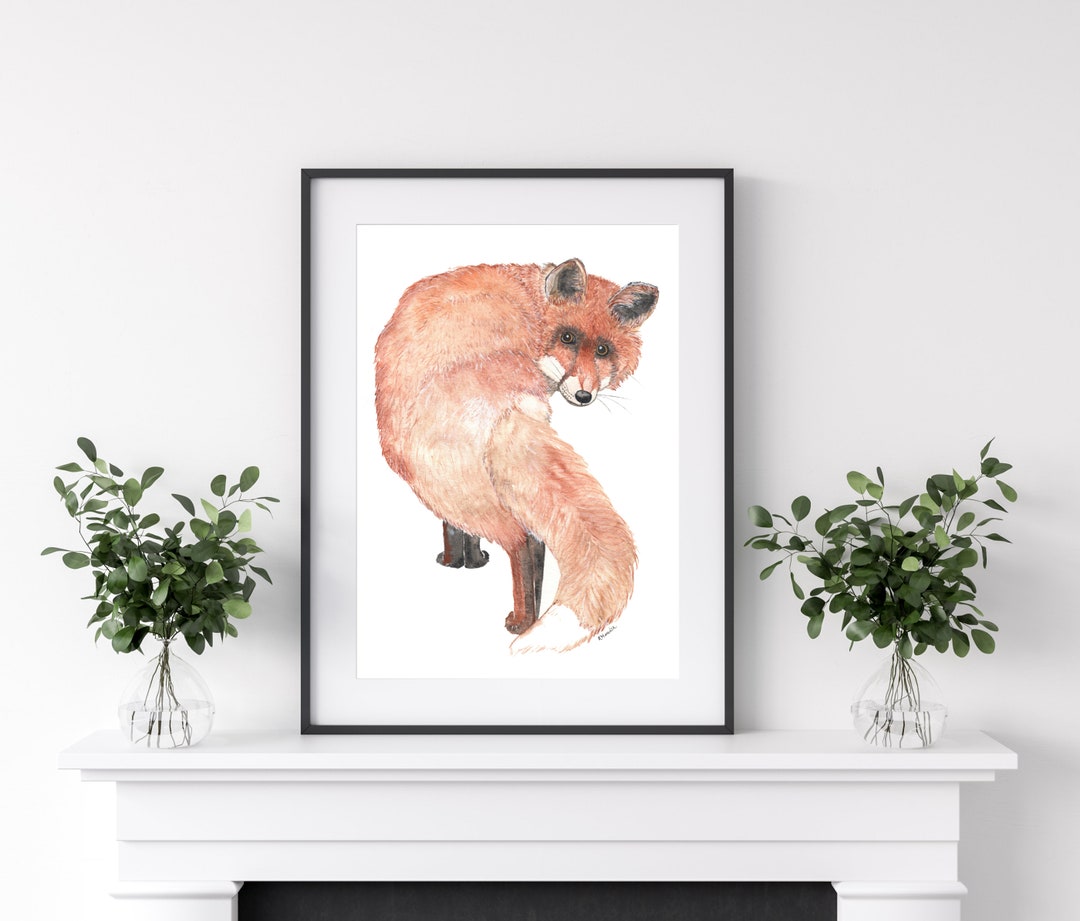 Coy Fox - 8"x10" - Various Sizes - Wall Art - Gifts - Kids Decor ...