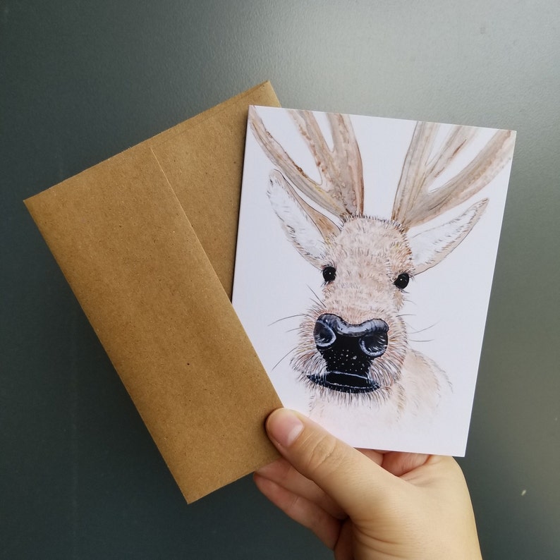 Caribou Nose 4x6 Individual Greeting Card - Etsy