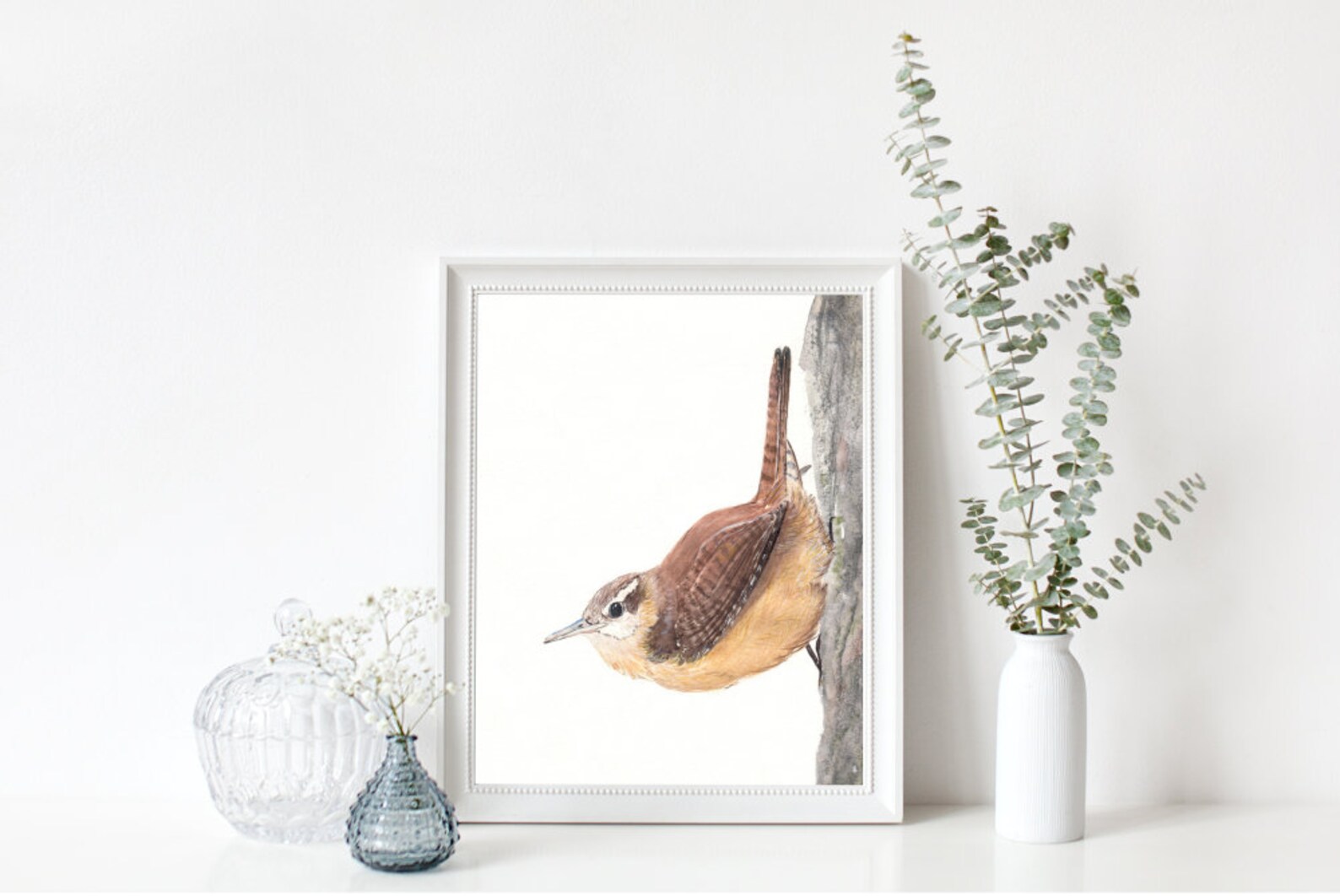 Carolina Wren - Prints - 8"x10" - Various Sizes - Wall Art - Wren Art ...