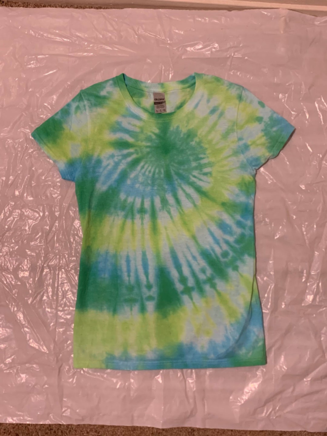 Lime Spiral Tie Dye - Etsy