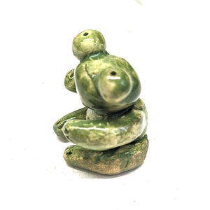 Cute Porcelain Green Froggie, Indoor Pot Decor, Home Decor, Gift Idea ...