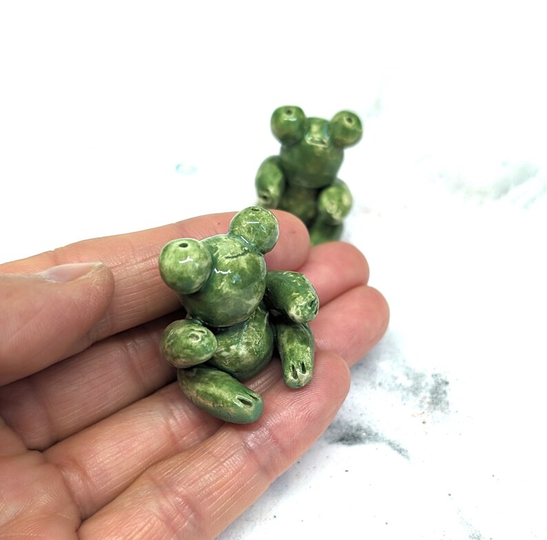 Cute Porcelain Green Froggie, Indoor Pot Decor, Home Decor, Gift Idea ...