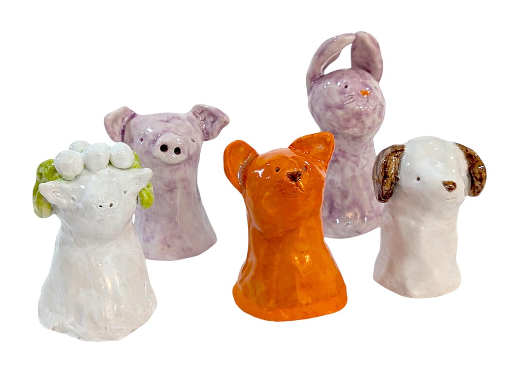 Porcelain Animal Sculpture – Handmade Whimsical Figurine, Unique Home ...