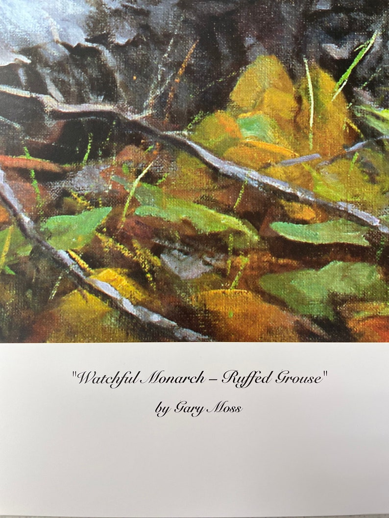 Watchful Monarch Ruffed Grouse Gary Moss Signed Numbered Print - Etsy