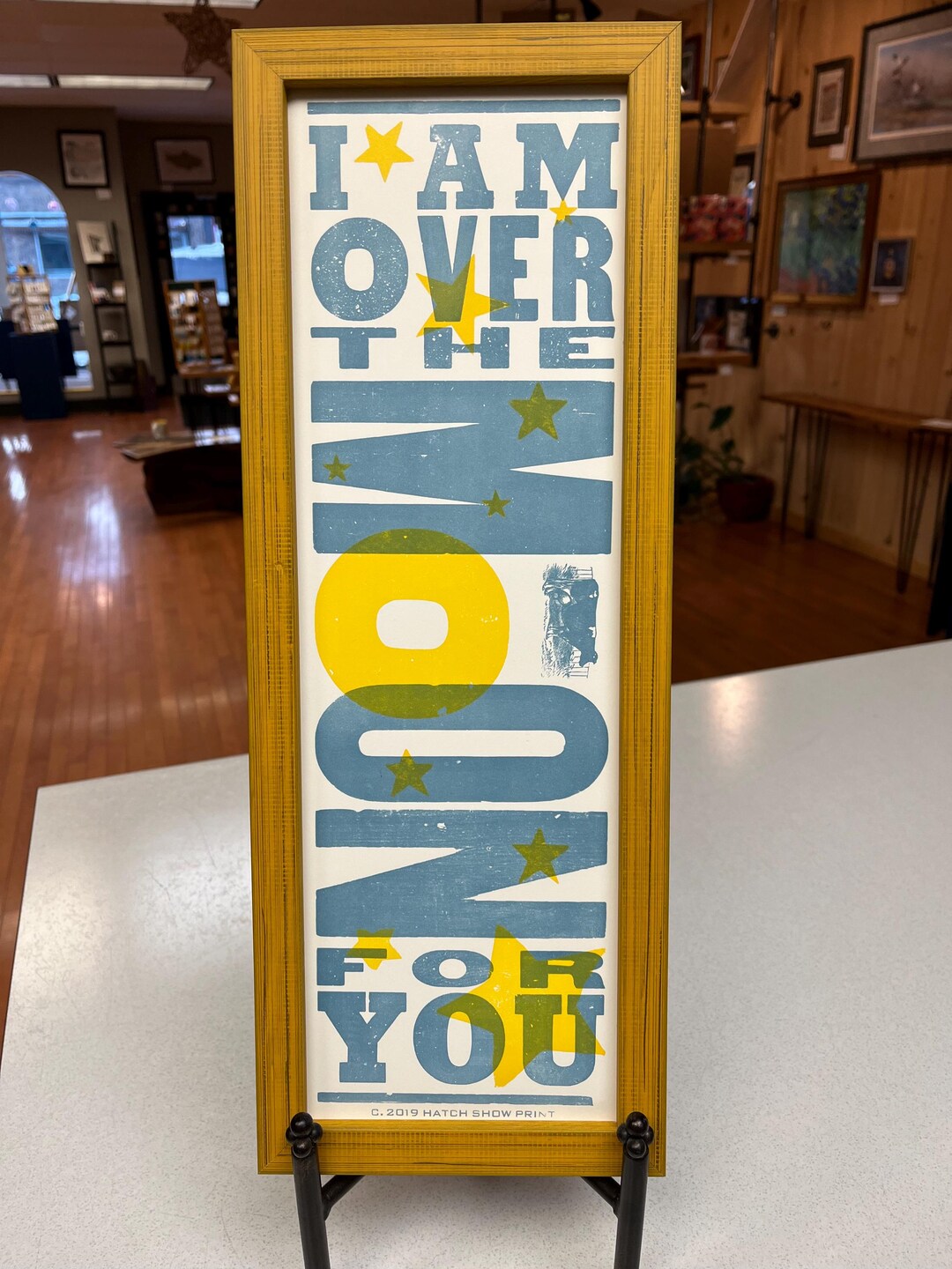 Framed Over the Moon Hatch Show Print Yellow Frame - Etsy