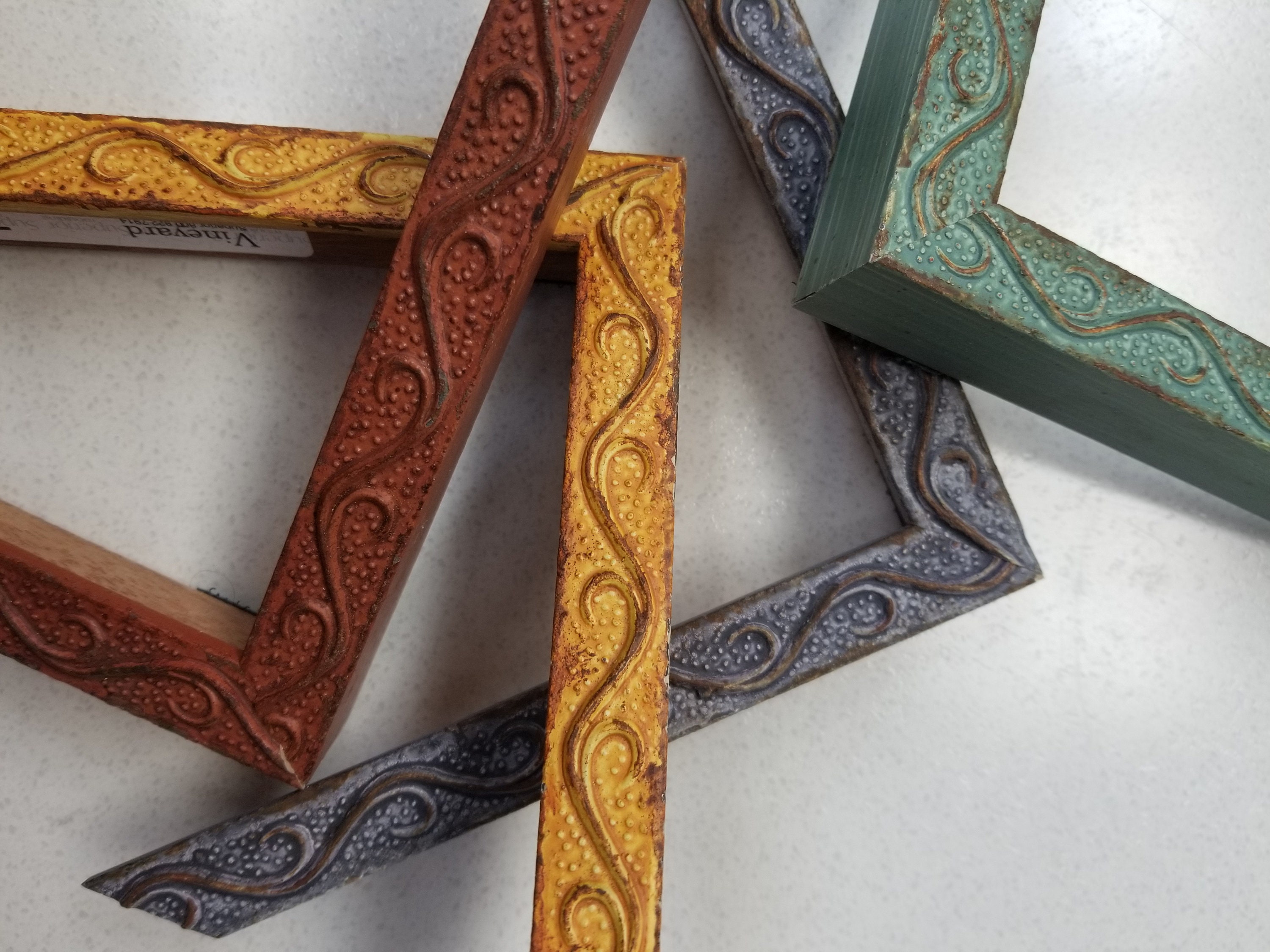 Colorful Wavy Pattern Picture Frames 5x7 8x10 8.5x11 and More - Etsy