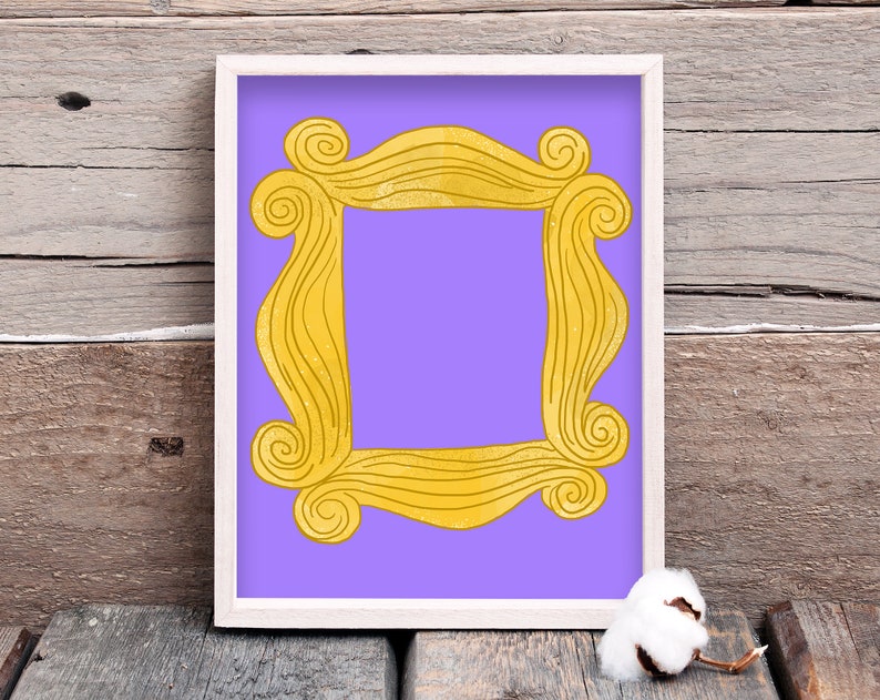 Monica's Yellow Frame. Yellow Peephole, Friends Tv Show, Friends Yellow ...