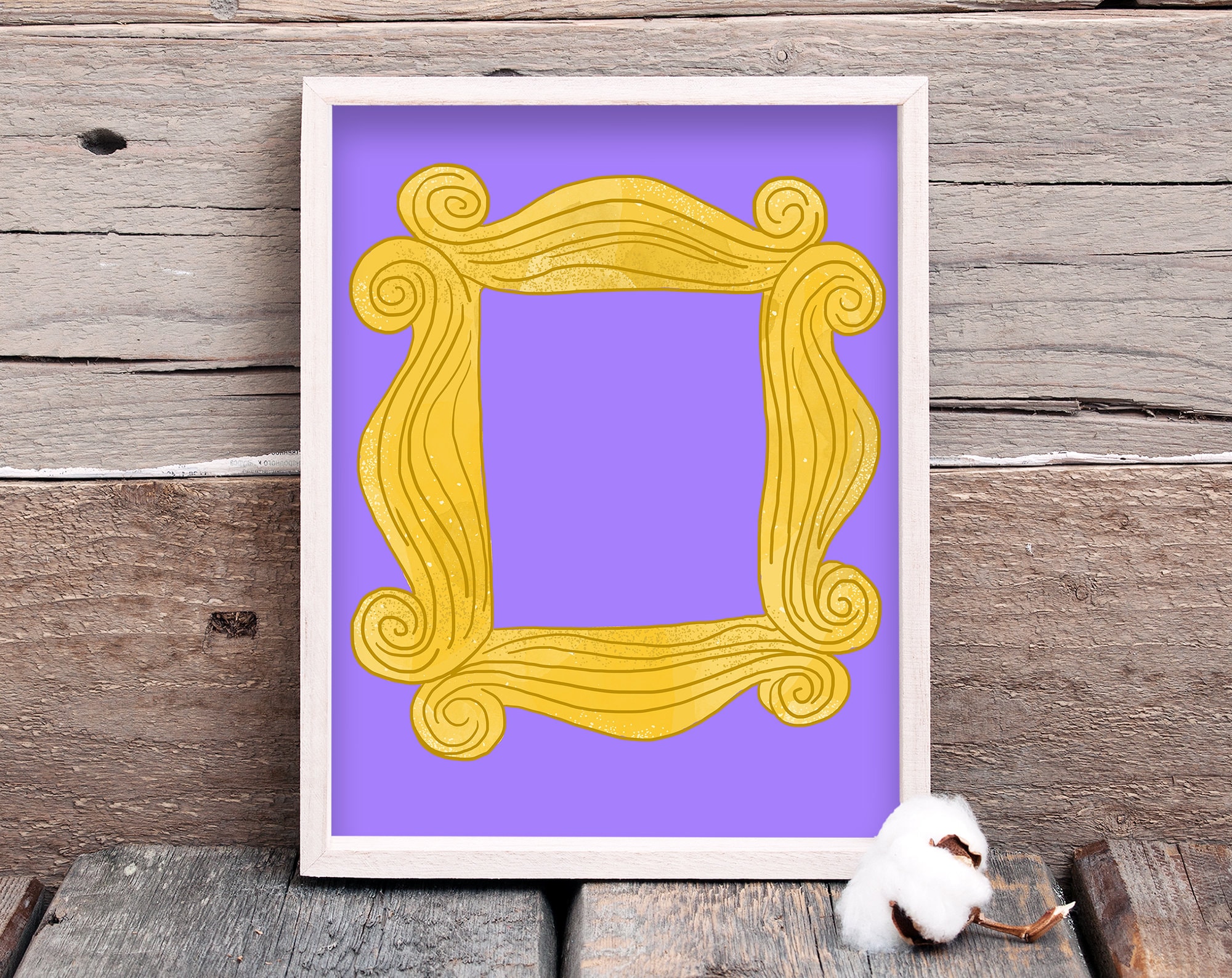 Monica's Yellow Frame. Yellow Peephole, Friends Tv Show, Friends Yellow ...