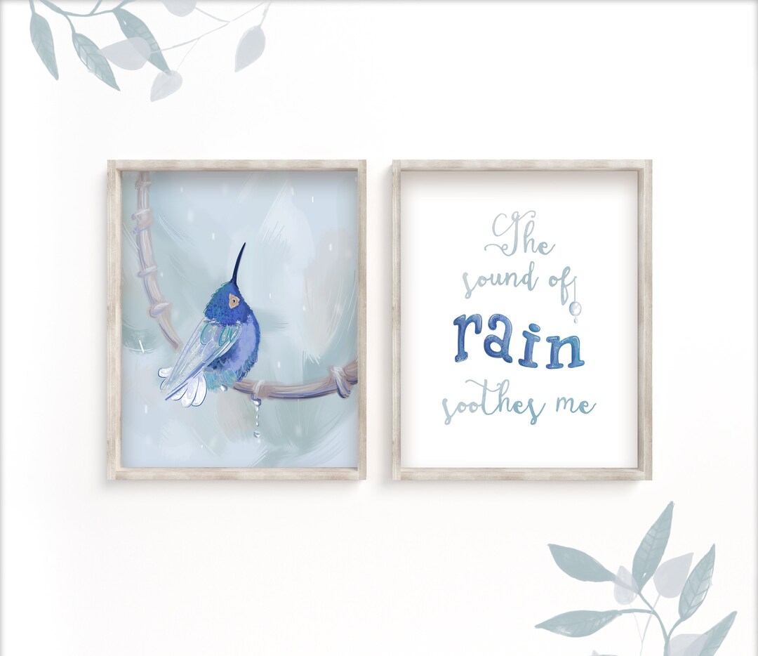 The Sound of Rain, Bird, Under the Rain, Bird Decor, Cute Bird, Rain ...
