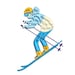 Winter Ski Sport Machine Embroidery Design, Snowboard Mountain Skiing ...