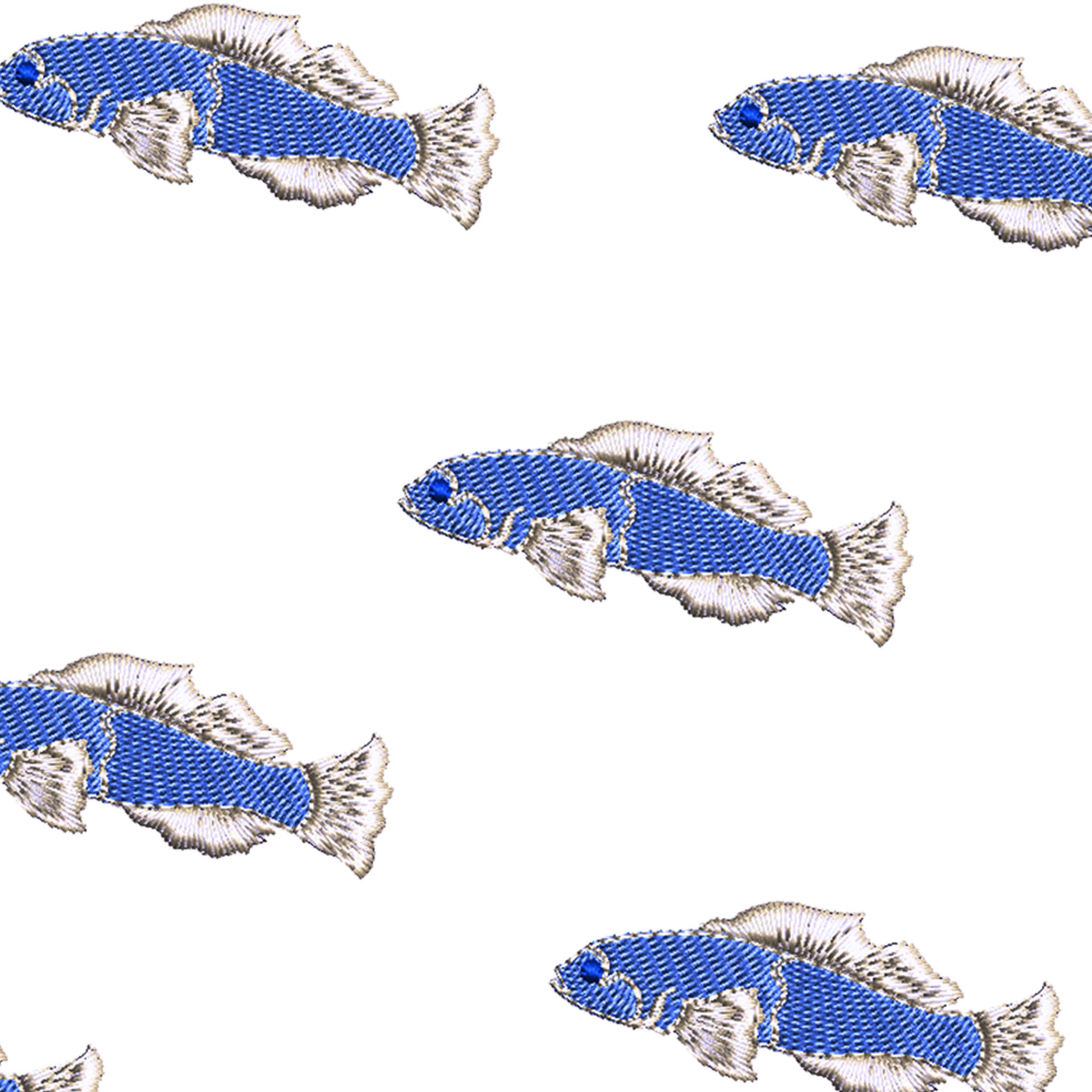 6 Sea Fish Nautical Chinoiserie Tropical Water Ocean Fish Machine ...