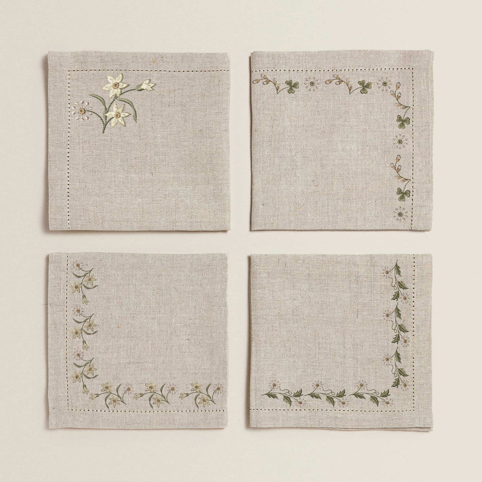 Easter Flower Border Machine Embroidery Designs, Spring Floral ...