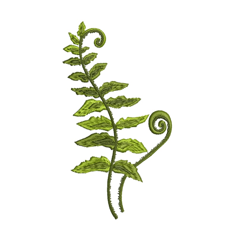 Forest Fern Machine Embroidery Mask Pine Tree Green Grass - Etsy