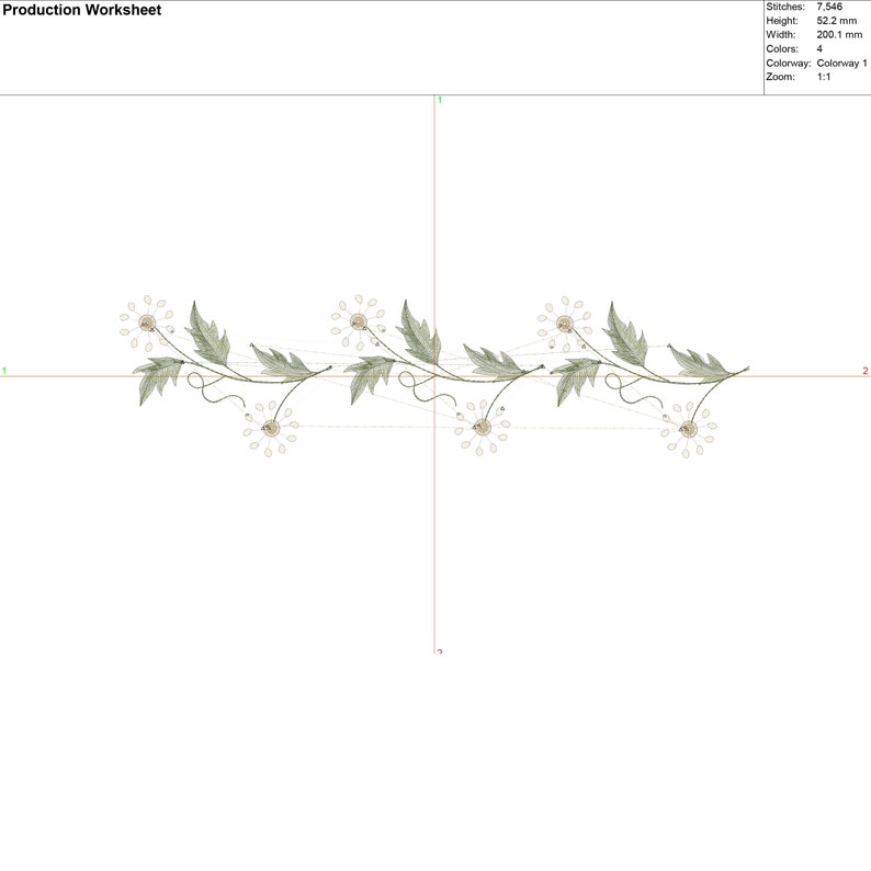 Easter Flower Border Machine Embroidery Designs, Spring Floral ...