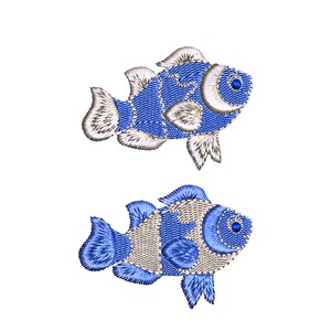 6 Sea Fish Nautical Chinoiserie Tropical Water Ocean Fish Machine ...