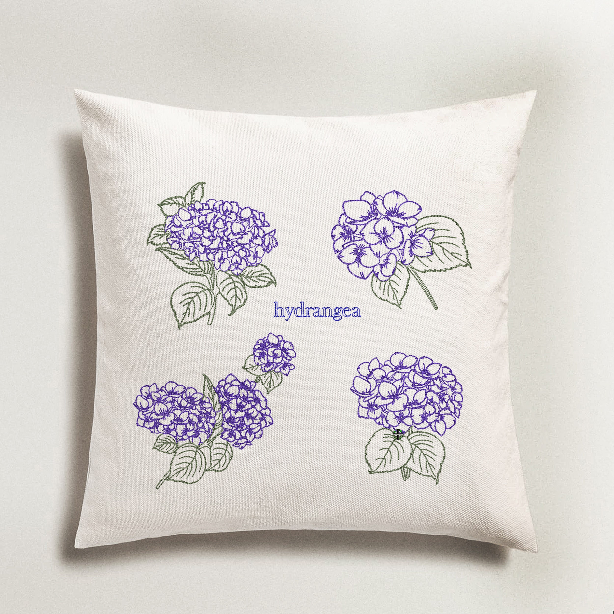 Hydrangea Flowers Machine Embroidery Mask Flower Floral | Etsy