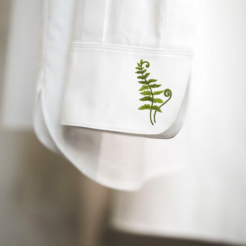 Forest Fern Machine Embroidery Mask Pine Tree Green Grass - Etsy