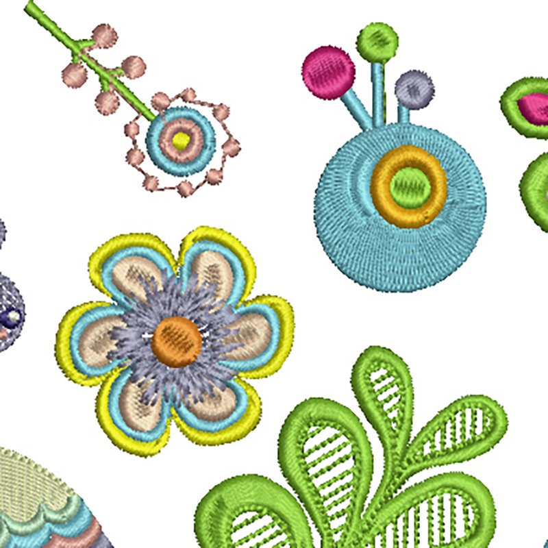 Newborn Baby Flower Mushroom Machine Embroidery Bohemian - Etsy