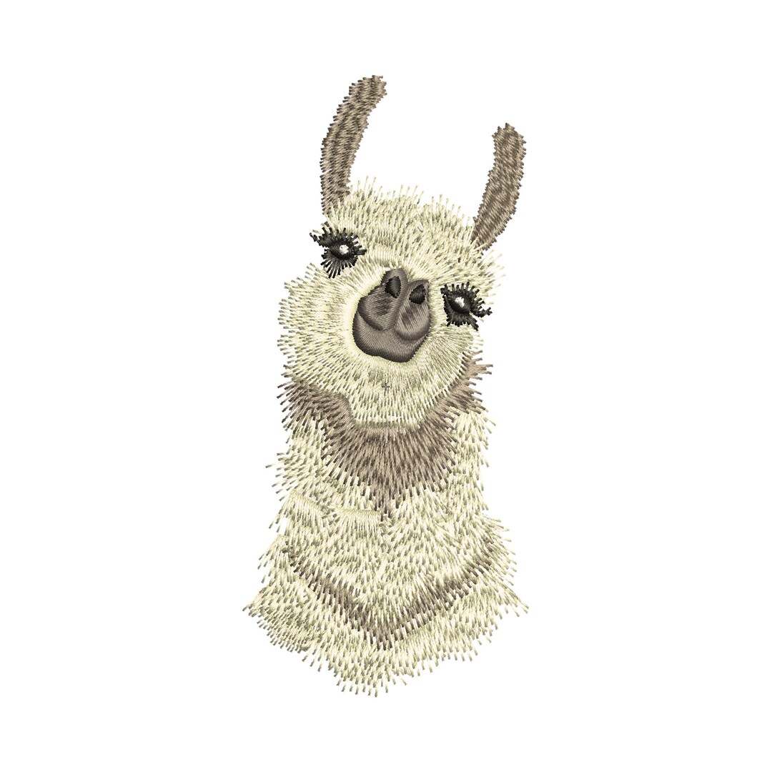 Llama Machine Embroidery Design: Farm Animal, 4 Sizes (instant Download ...