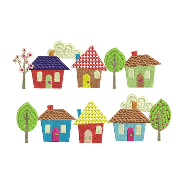 House Embroidery - Etsy