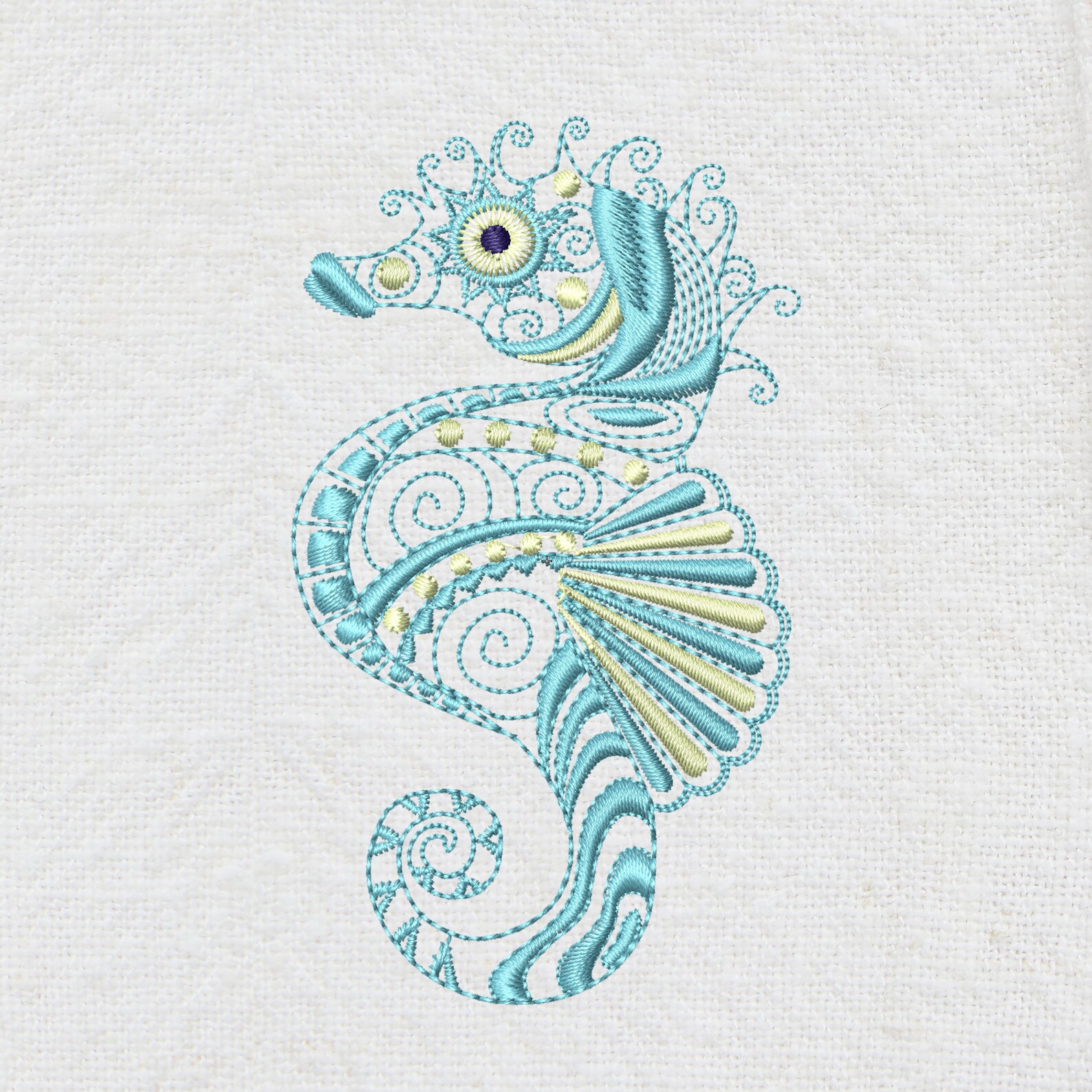 Sea Horse Nautical Chinoiserie Seahorse Tropical Water Ocean - Etsy