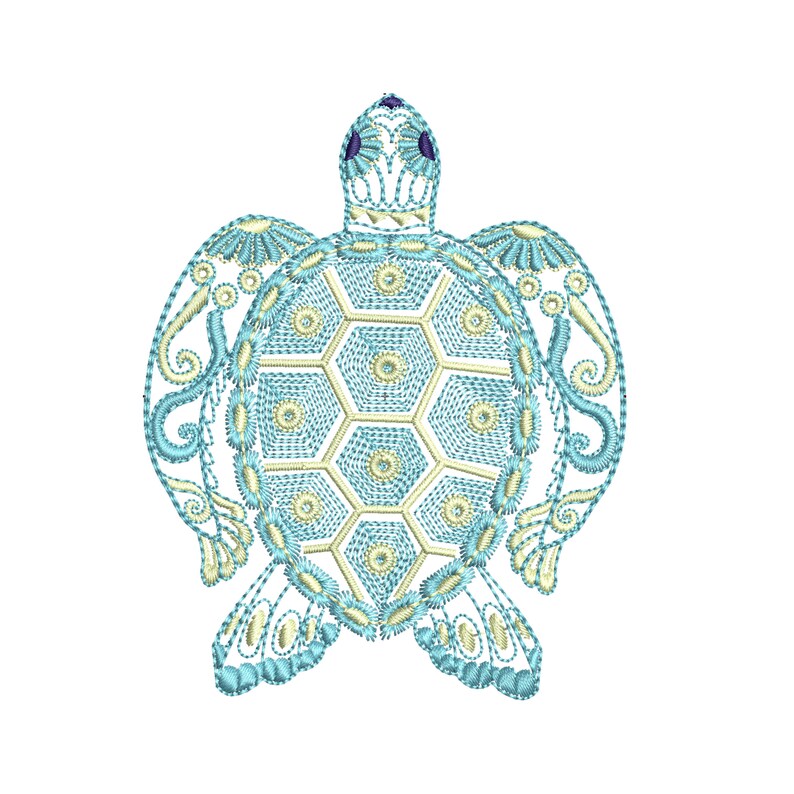 Bohemian Chinoiserie Sea Turtle Tropical Water Ocean Marine Maritime ...