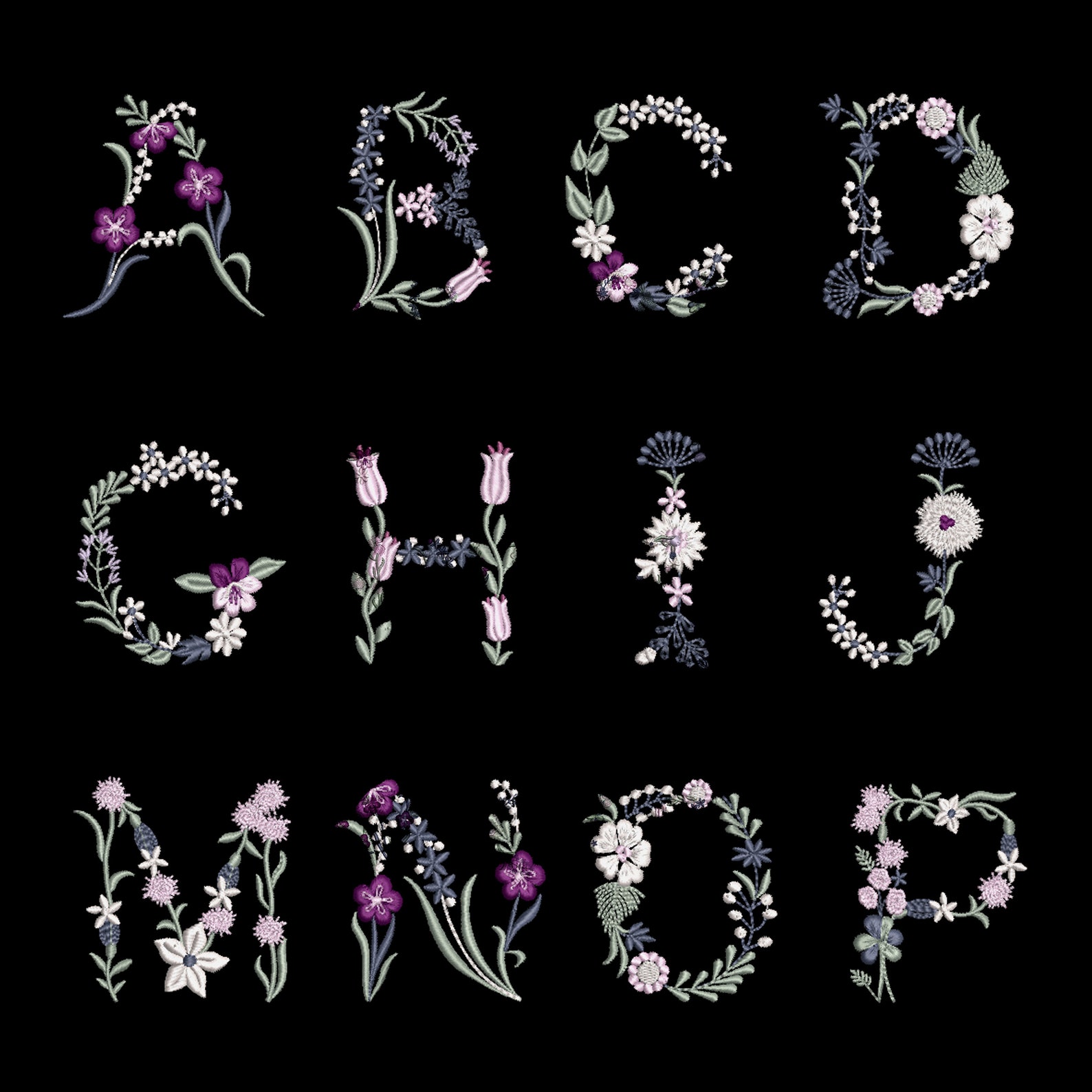 Love Alphabet ABC Letter Monogram Font Heart Wedding Birthday | Etsy