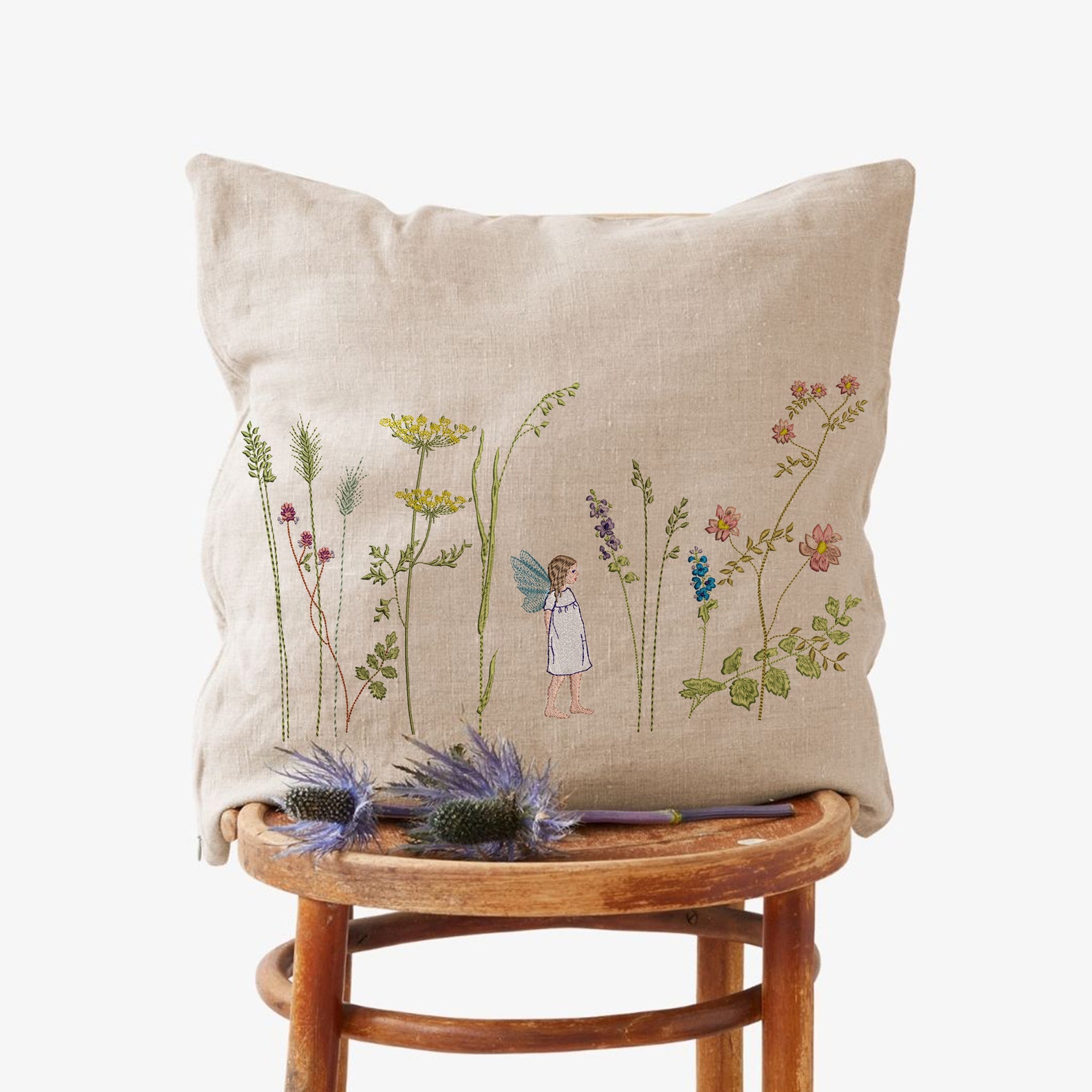 Flower Fairy Machine Embroidery Garden Easter Floral Botanical - Etsy