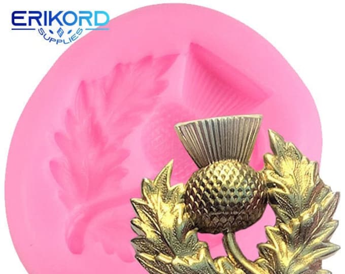 Thistle Silicone Mould mold 'scottish Thistle' by FPC Sugarcraft Resin ...