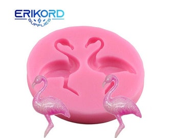 Flamingo Silicone Mould mold 'flamingos' by FPC Sugarcraft Resin Mold ...