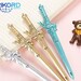 1pc Sword Pen 0.5mm Creative Stationery Sword Gel Pens Black School ...