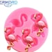 3d Flamingos Silicone Molds Fondant Baby Birthday Cake Decorating Tools ...