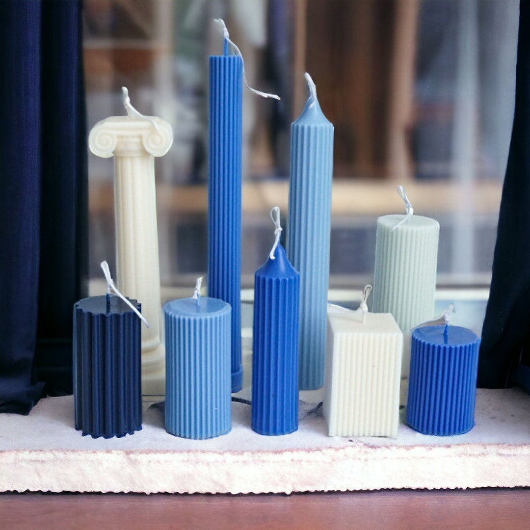 Handmade DIY Round and Long Strip Church Candle Mould Irregular ...