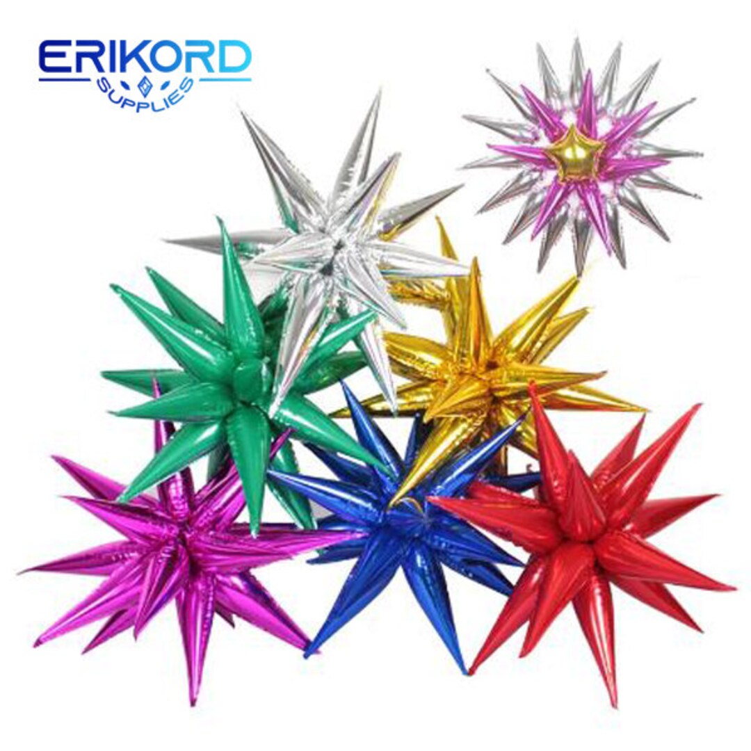 1 Giant 50x13 Cm Explosion Star Balloons Birthday Party Opening ...