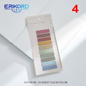 200 Sheets Flags Tabs Neon Page Markers Paper Index Bookmark Sticky ...