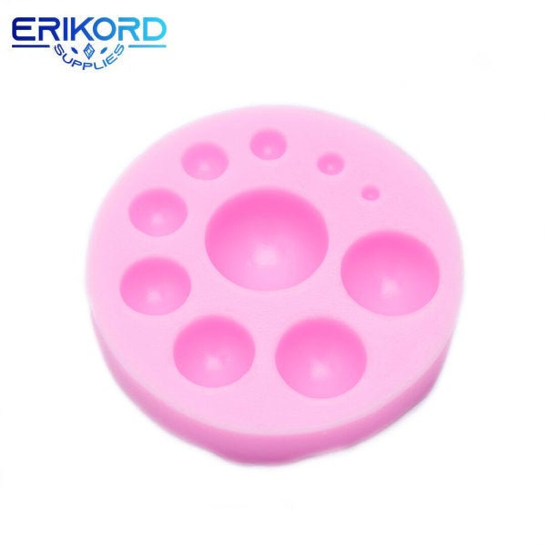 Half Round Balls Shaped Silicone Molds Cake Chocolate Fondant Pudding ...
