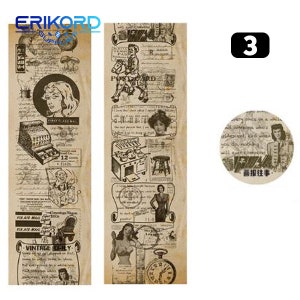 Retro Chronicle Masking Washi Tape Vintage Poster Letter Decorative ...