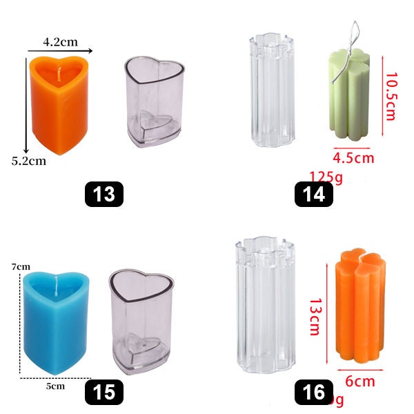 Handmade DIY Round and Long Strip Church Candle Mould Irregular ...