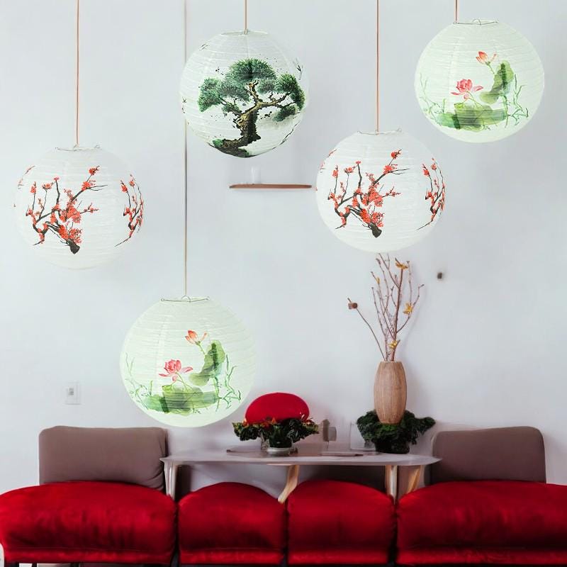 Hanging Paper Lantern Balls - Etsy
