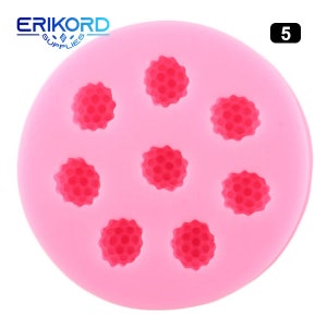 Blueberry Raspberry Strawberry Silicone Mold Nuts Berries Fondant Molds ...