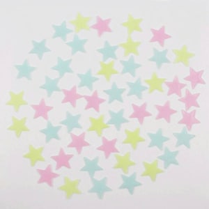 Glowing Stars, Glow in the Dark, 100pcs Star, Star Stickers, Wall ...