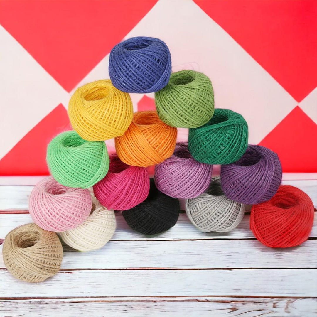 50m 2mm Natural Sisal Rope Jute Cord Burlap String Cord Jute Macrame ...