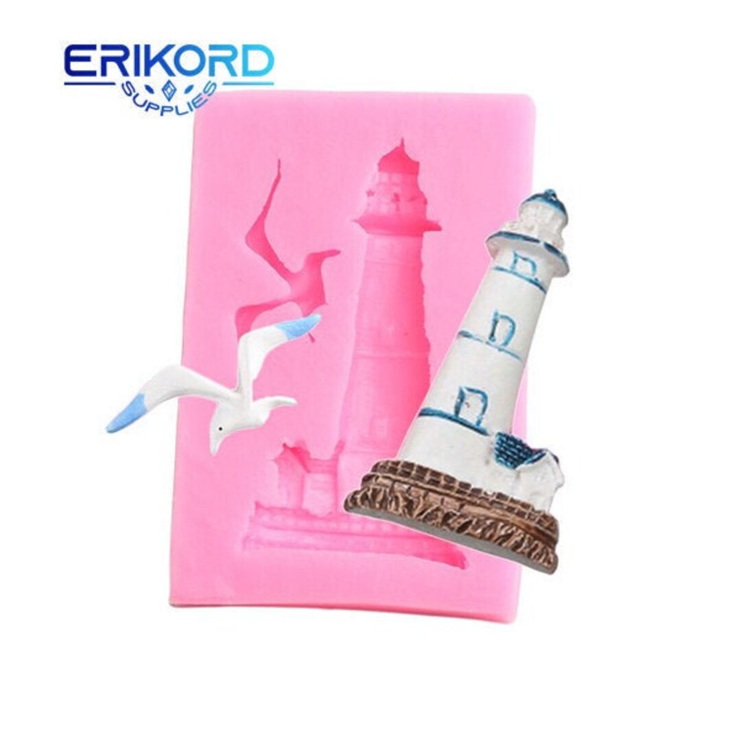 Lighthouse Bird Silicone Mold Chocolate Candy Molds Polymer Clay DIY ...